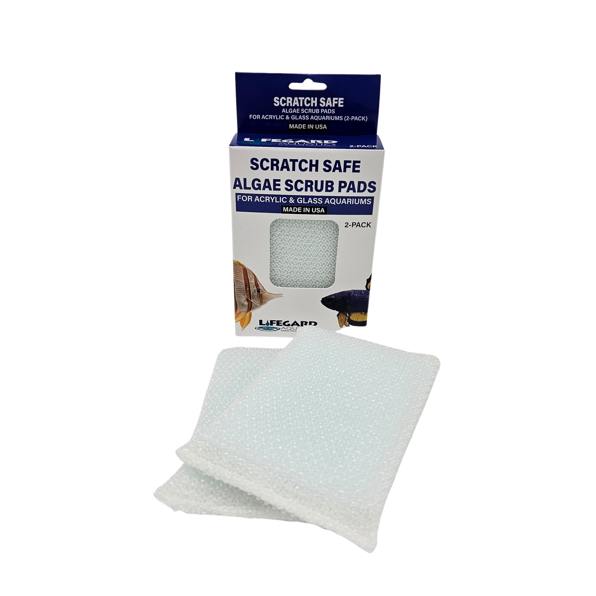 Scratch Safe Acrylic and Glass Algae Pads 4" x 2.75" Made in U. S. A ...